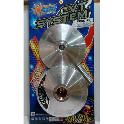 HONDA CLICK 125 DRIVE PULLEY/BACK PLATE /BUSHING /DRIVE FACE SUN RACING ...