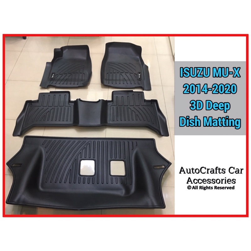 ISUZU MUX 2014-2020 DEEP DISH MATTING | Shopee Philippines