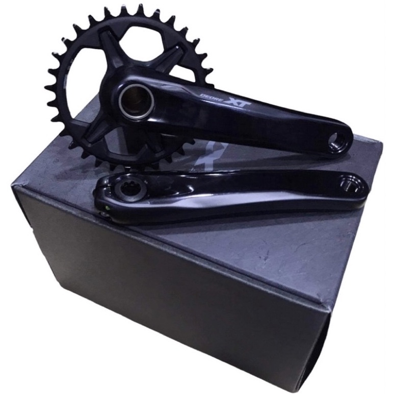 SHIMANO XT FC-M8100-1 170/175mm Hollowtech II MTB Crankset 1x12-Speed(without Bottom Bracket ...