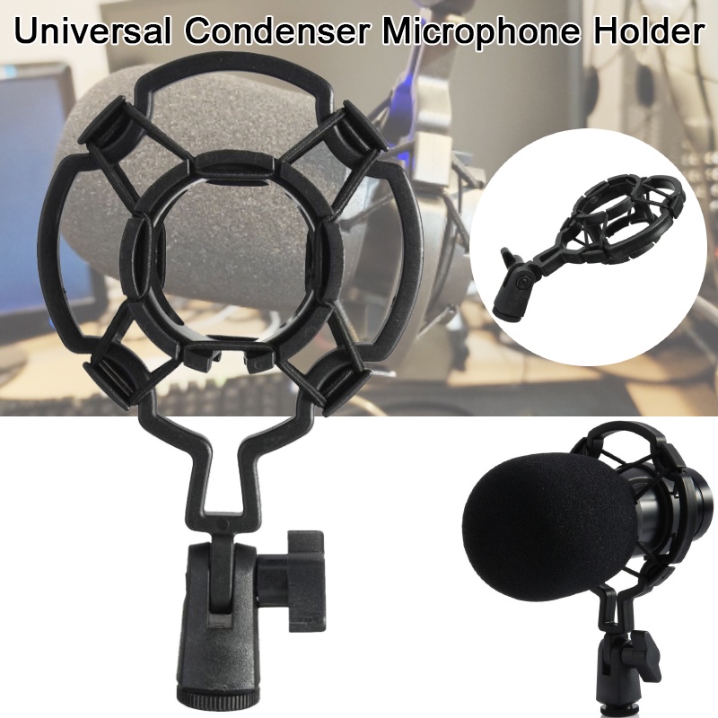 Universal Professional Condenser Microphone Mic Shock Mount Holder ...
