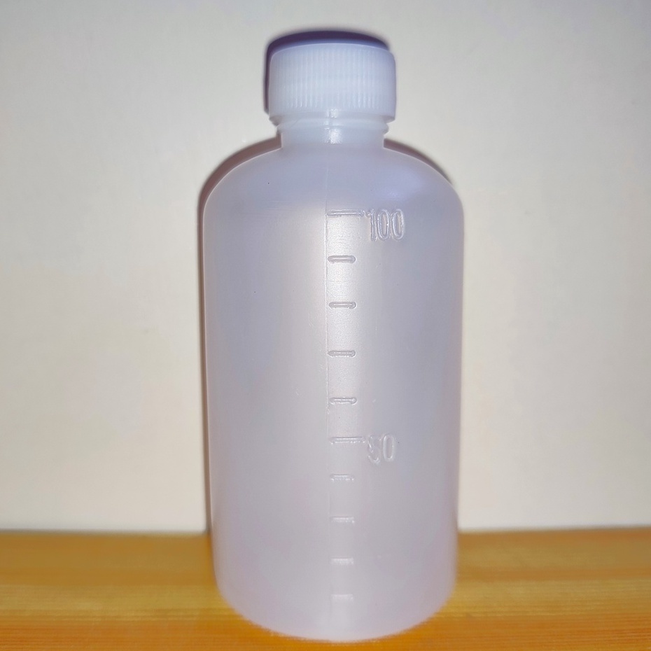 100mL Plastic Graduated Sample Bottle Reagent Bottle Narrow Mouth LDPE ...