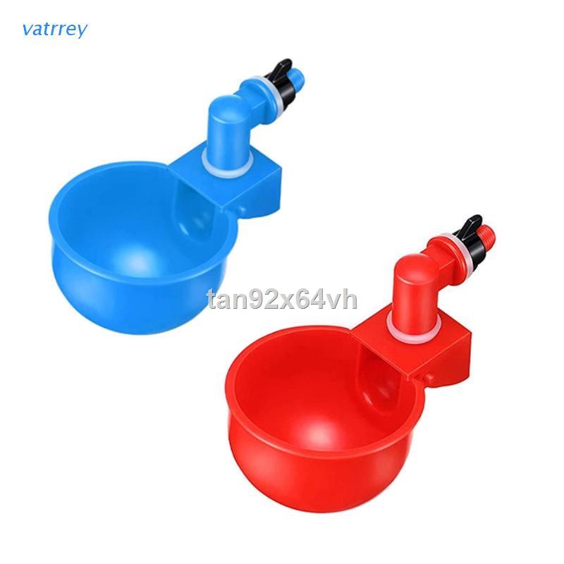 VA 6-Piece Automatic Chicken Waterer Drinking Cup Watering Kit for ...