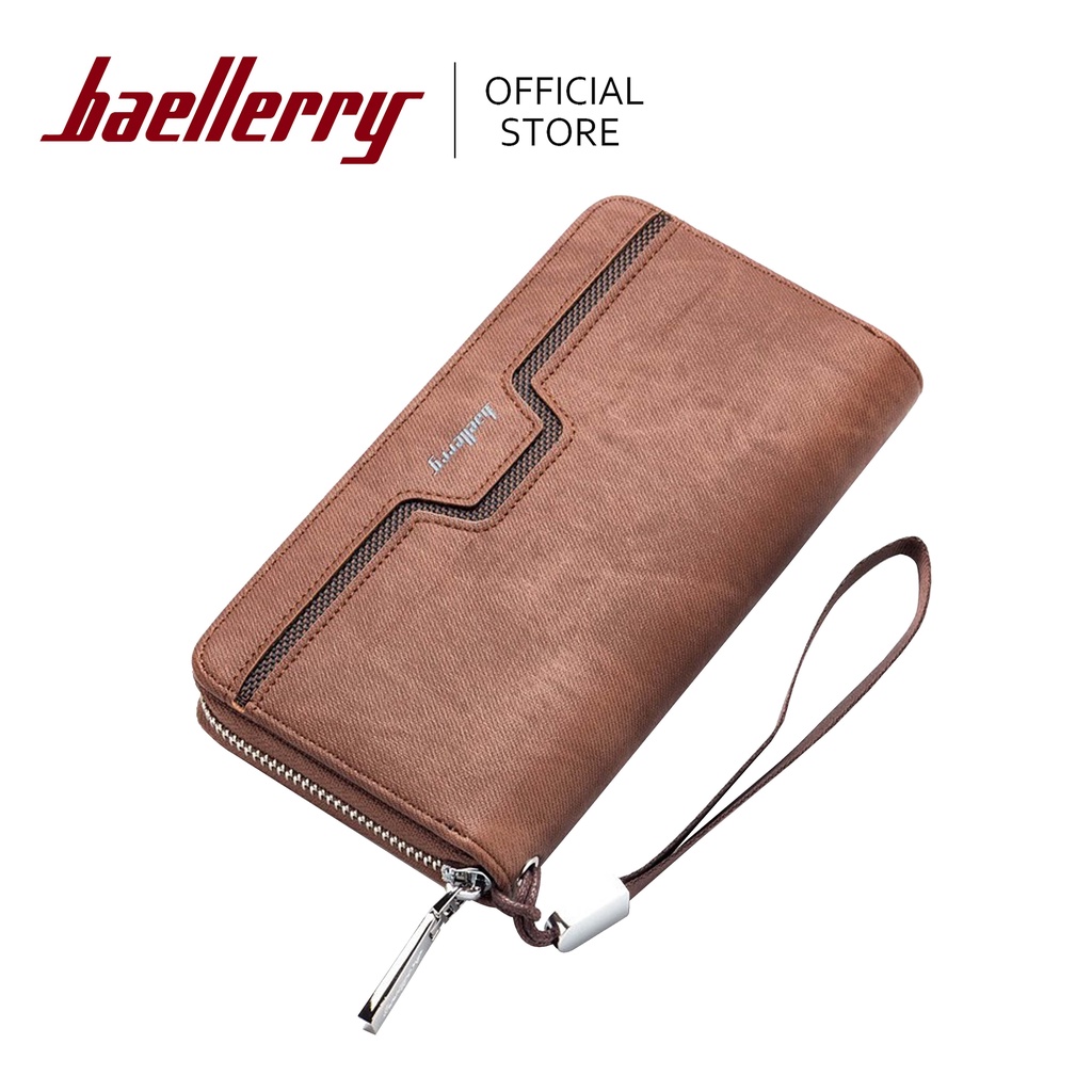 Baellerry Fashion Men PU Leather Organizer Long Wallet Money Coin Purse ...