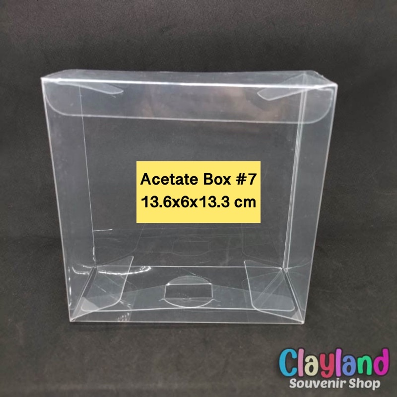 10pcs Acetate box #7 (13.6x6x13.3 cm Clear transparent Boxes Packaging ...