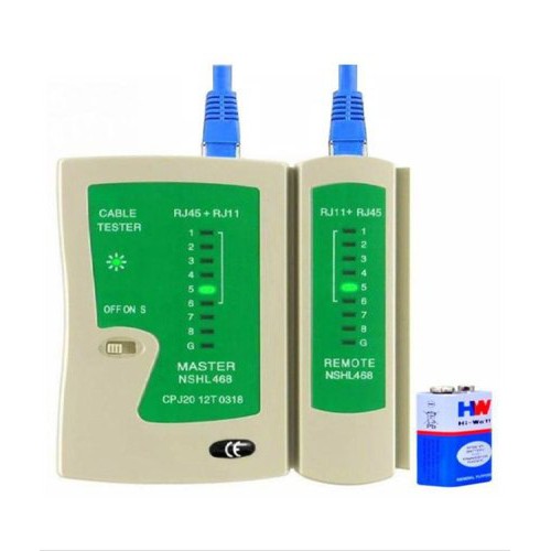 Network Cable Lan Tester With Free 9V Battery High Quality with Black ...