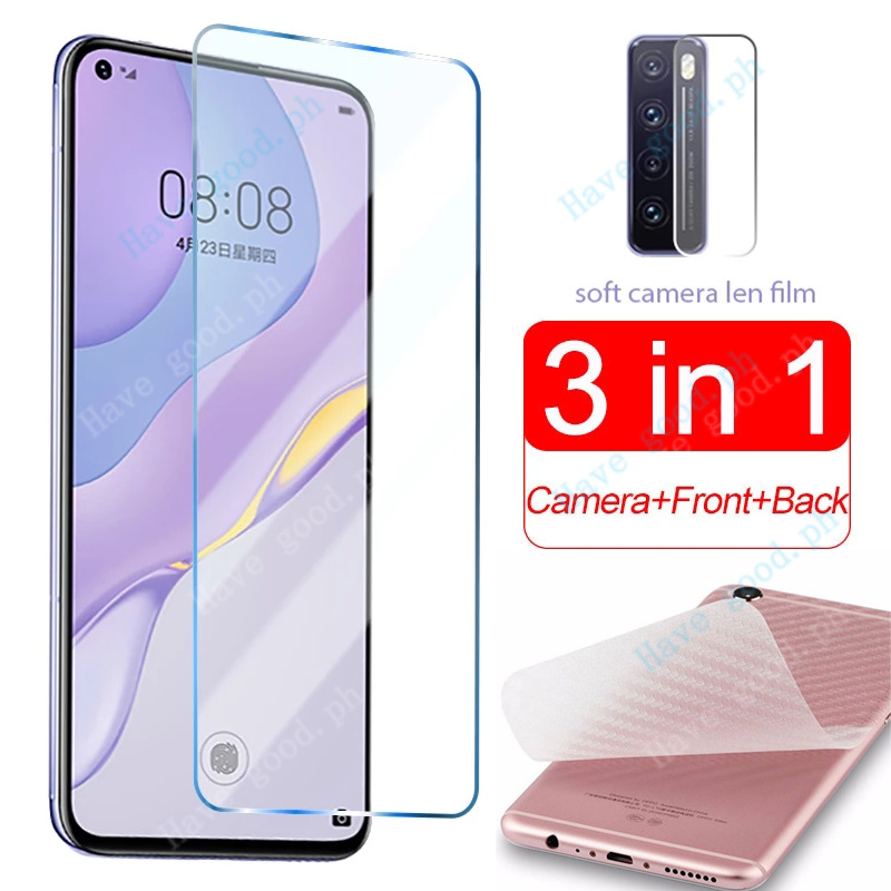 3 In 1 Huawei Nova 7i Tempered Glass Screen Protector for Huawei Nova ...