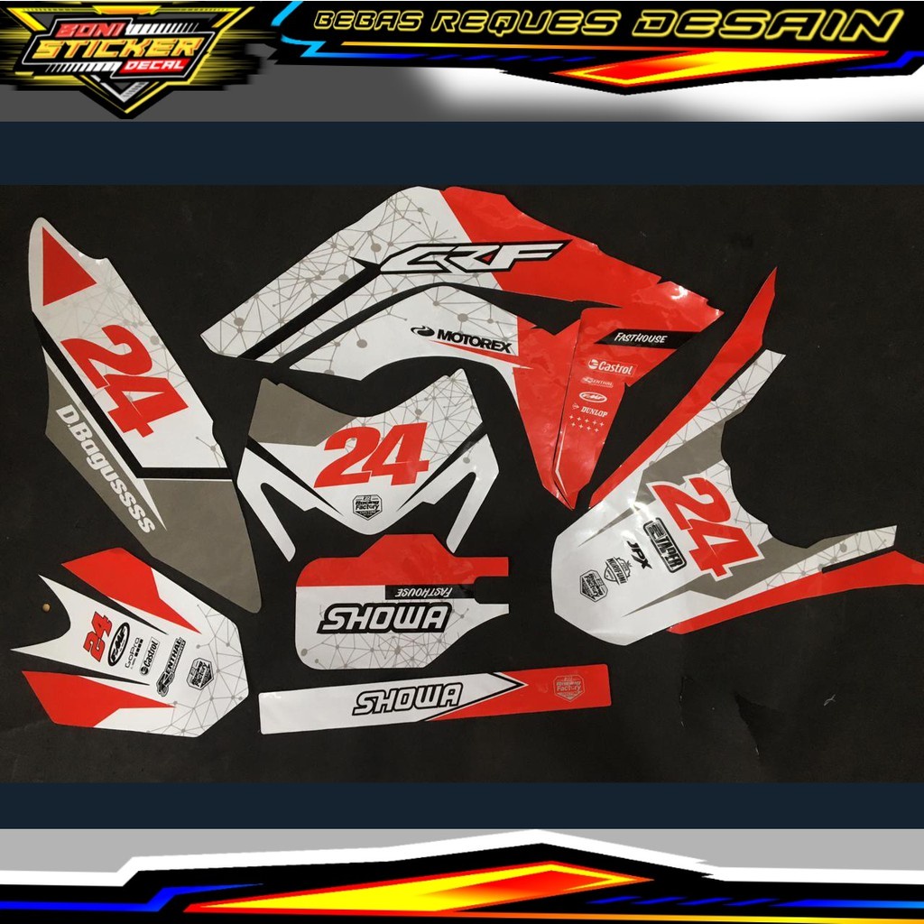 Full BODY CRF Sticker DECAL Can CUSTOM Design | Shopee Philippines
