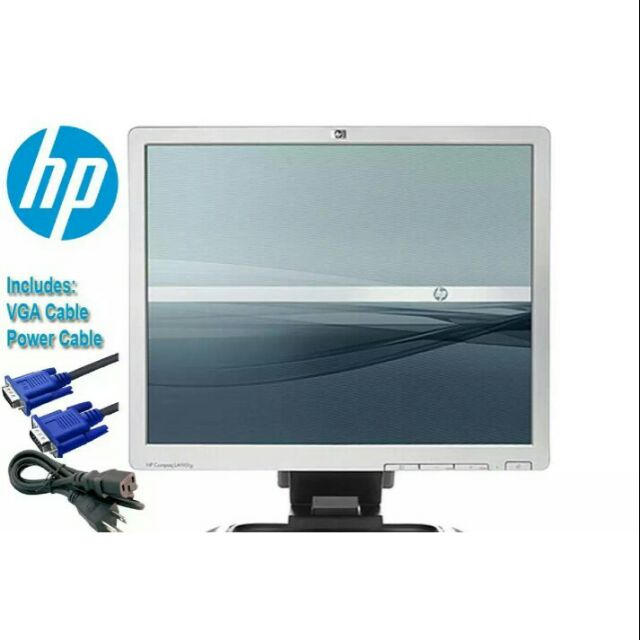 Secondhand 19" HP Monitor Square type with free Power Cord and VGA ...