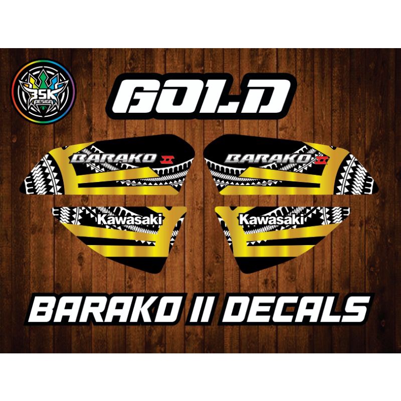 BARAKO II GOLD SET DECALS | Shopee Philippines