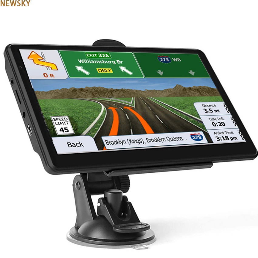 Car Gps Navigation 7 Inch Touch Screen Navigator Truck Sunshade 256m+8g ...