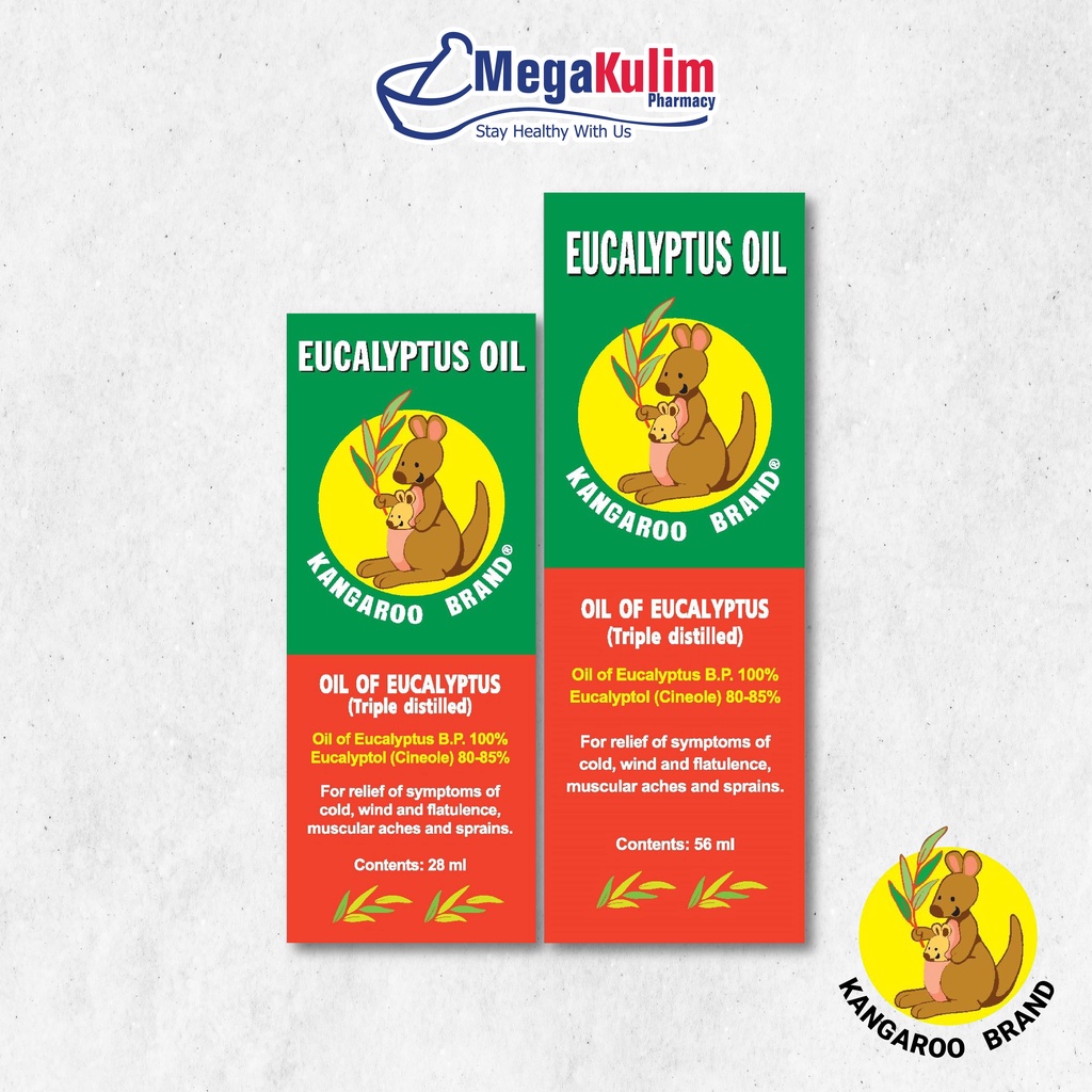Kangaroo Brand Eucalyptus Oil (28mL / 56mL) | Shopee Philippines