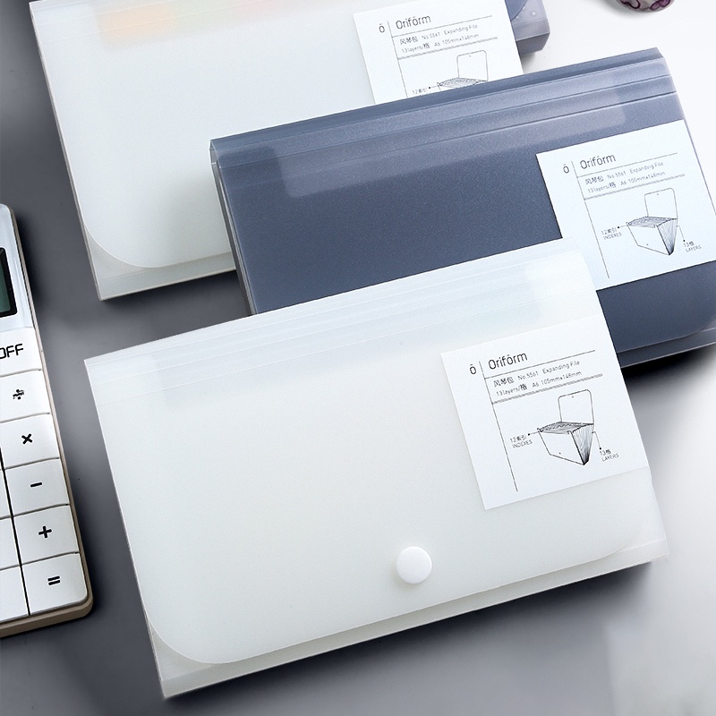 Deli A6 File Folder Portable Bill Document Organizer Expanding File 12 ...