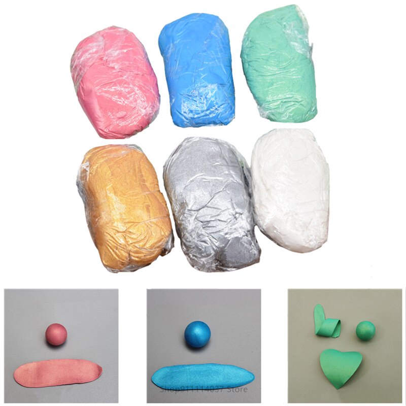 50g Ultralight Metallic Resin Clay Bronze Pink Gold Powder Mud DIY Doll ...