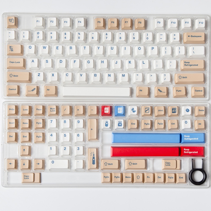 GMK Soy Milk PBT Keycap 136Key Cherry Profile for 61 / 68 / 87 / 104 ...