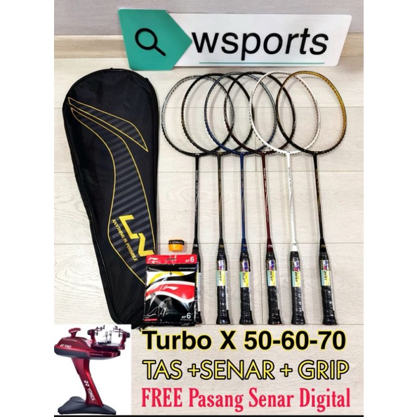 Badminton Racket LiNing TURBO X 50 60 70 Gen 5 V X50 X60 X70 Original ...