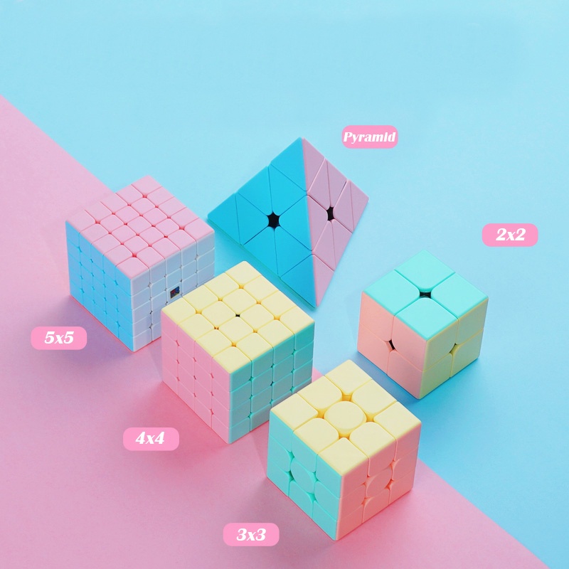 MoYu Meilong 2x2 3x3 4x4 5x5 Pyraminx Speed Cube - Macaron Color ...
