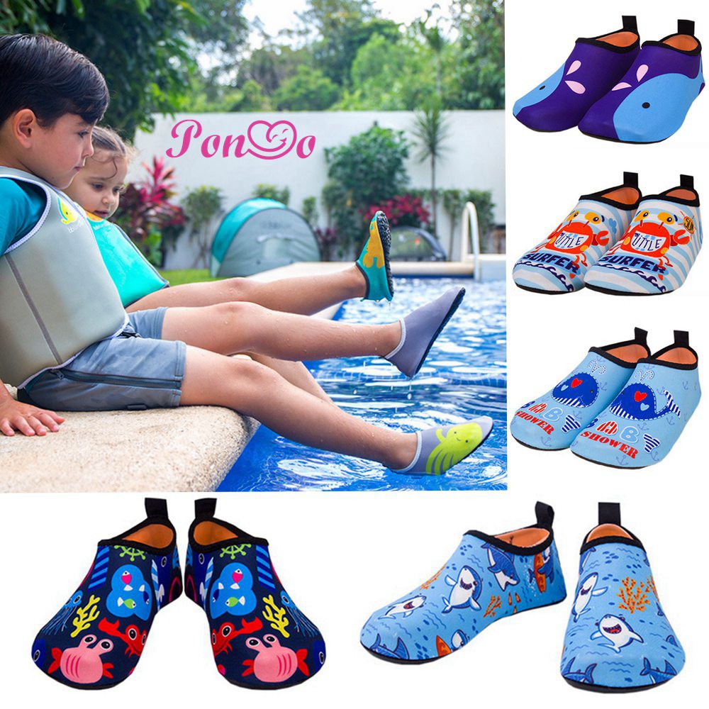 2-9Yrs Kids Boy Girl Aqua Shoes Kid Swimming Shoe Cartoon Ocean Series ...
