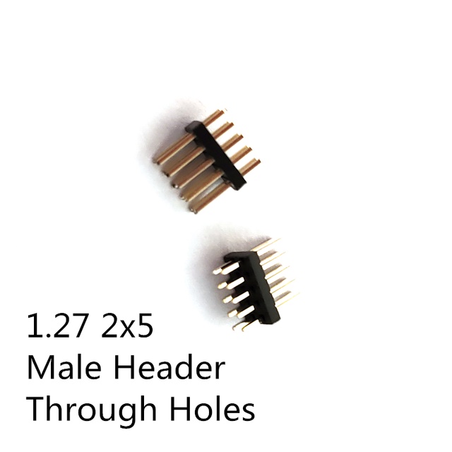 10PCS Spacing 1.27mm 2x5Pin IDC Box Header Shrouded Male Female PCB Receptacle Plug SMD Straight ...