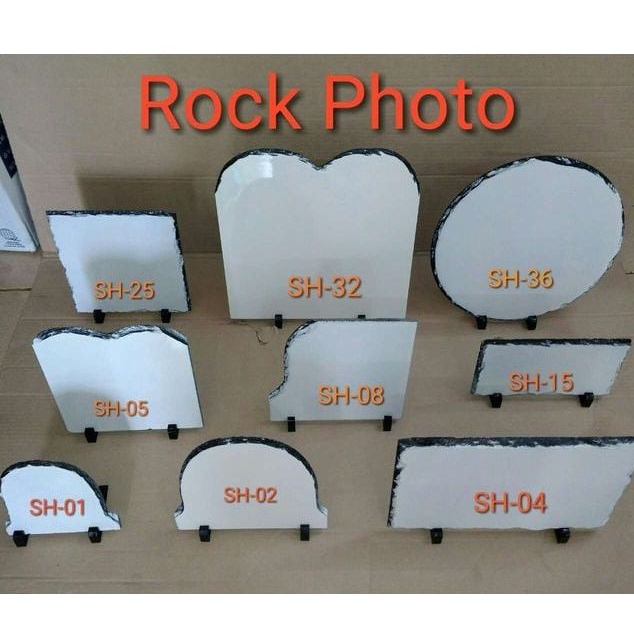 Rock Photo Plaque for Sublimation PHOTOROCK WITH STAND FOR HEAT PRESS ...