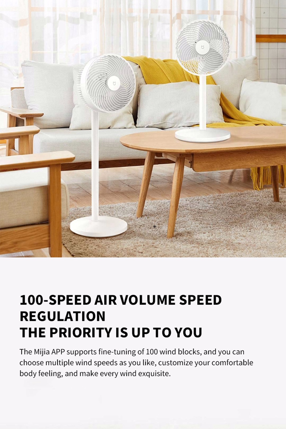 Xiaomi Mijia Smart Circular Floor Fan Natural Wind DC Inverter Circular ...