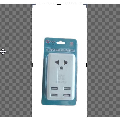 Double H FOS HEC-1702 1P Electric Outlet With 4 Usb Socket | Shopee ...