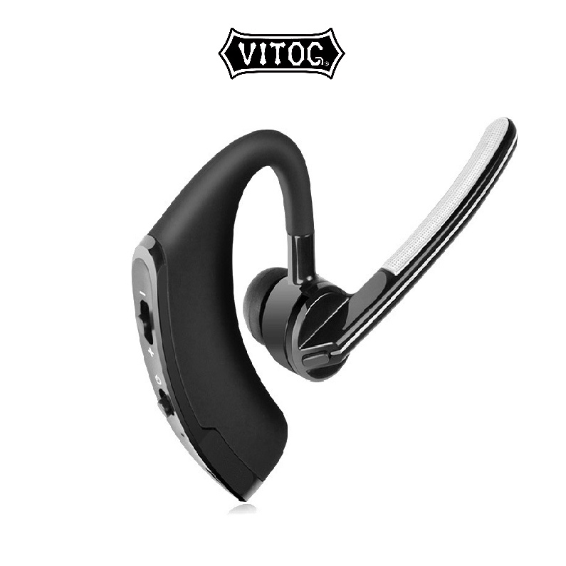 Vitog V8S Wireless Bluetooth Business Headset Handsfree Earphone Earbud With Mic | Shopee ...