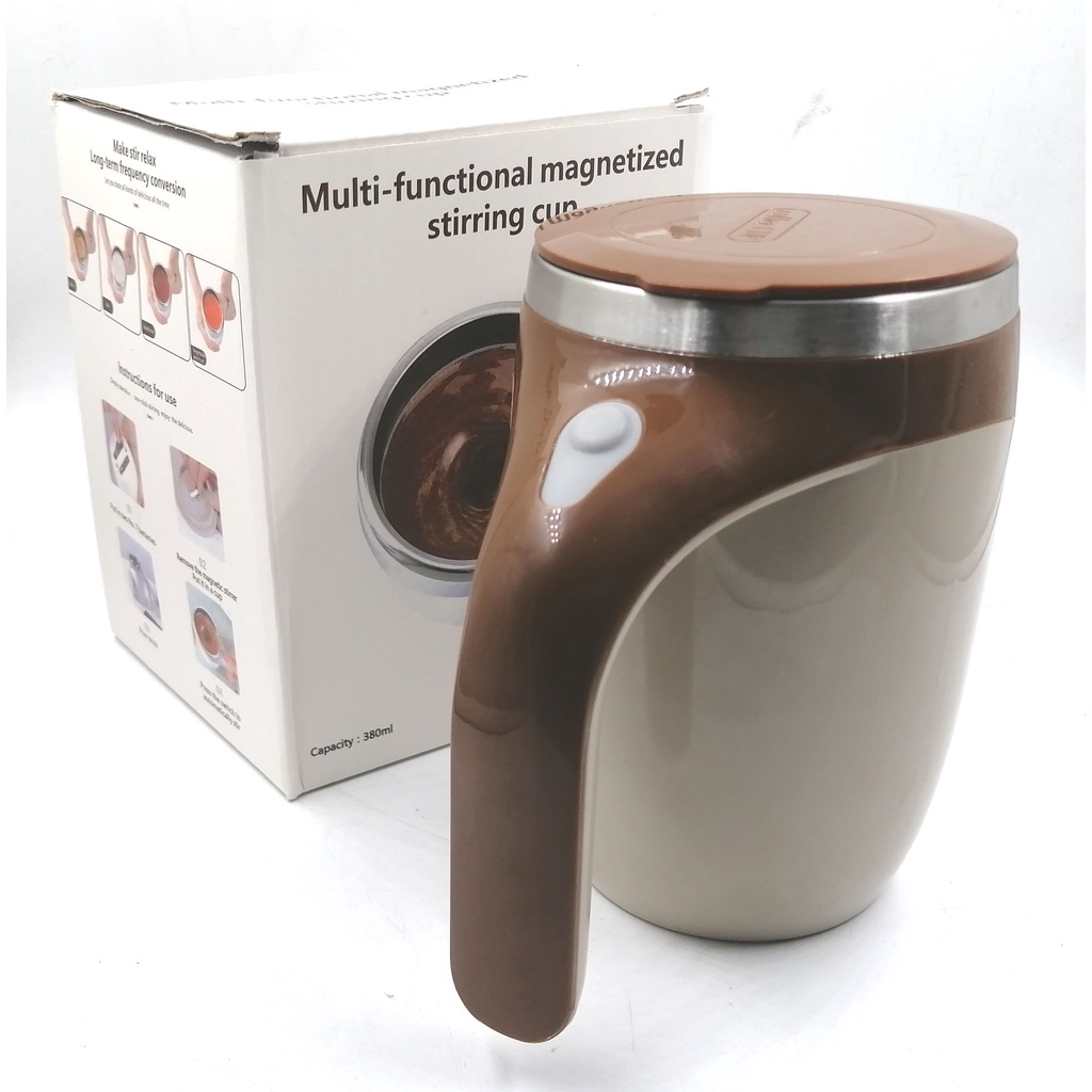 Automatic Self Stirring Mug Coffee Milk Stirring Cup, 380ml Magnetic ...