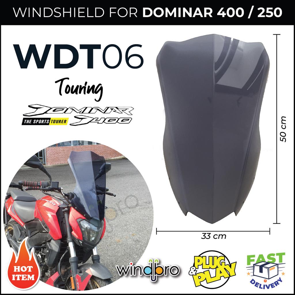 WDT06 - Windshield Visor Dominar 400 / 250 (All Model) | Shopee Philippines
