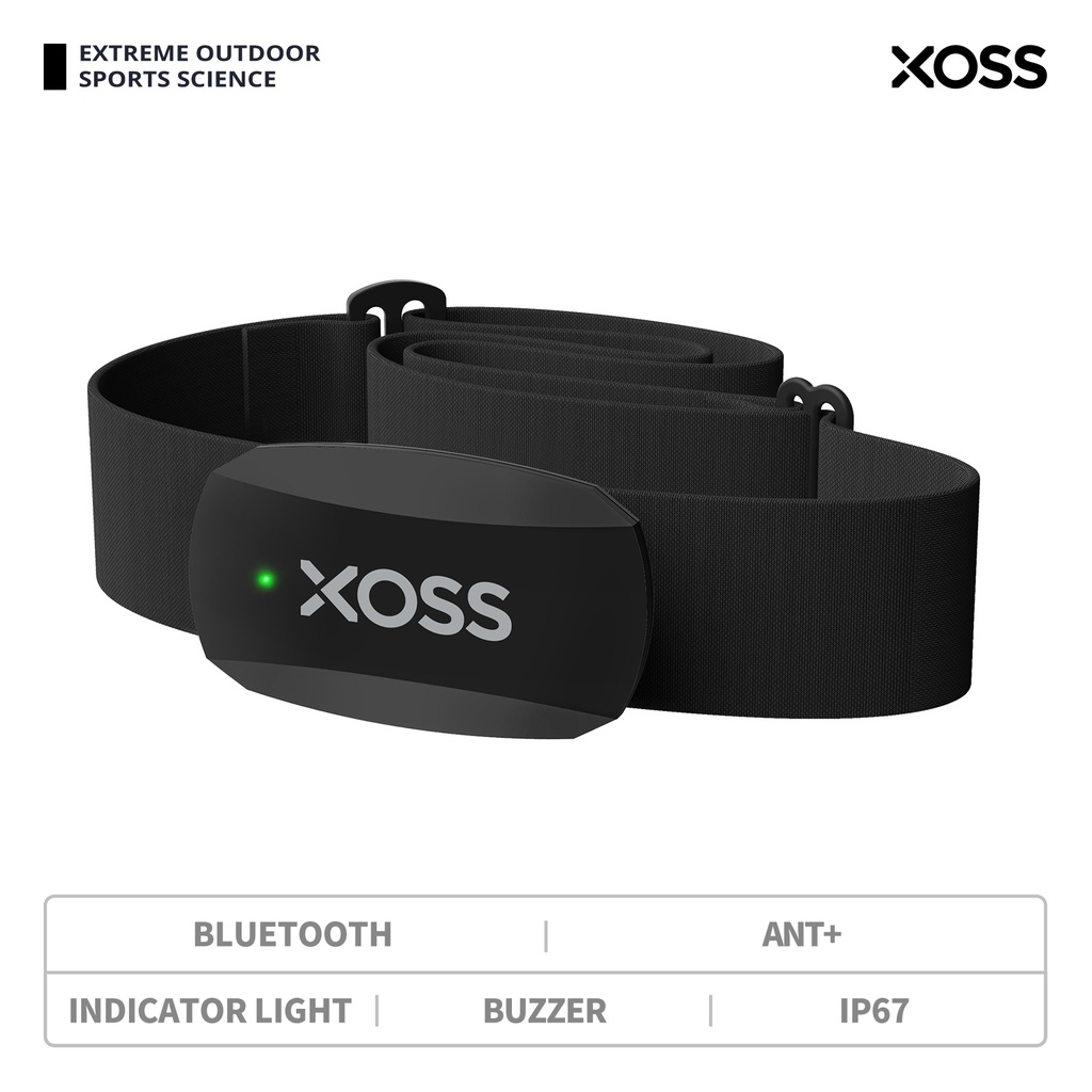 XOSS X2 Heart Rate Sensor Chest Band for Running Cycling | Shopee ...