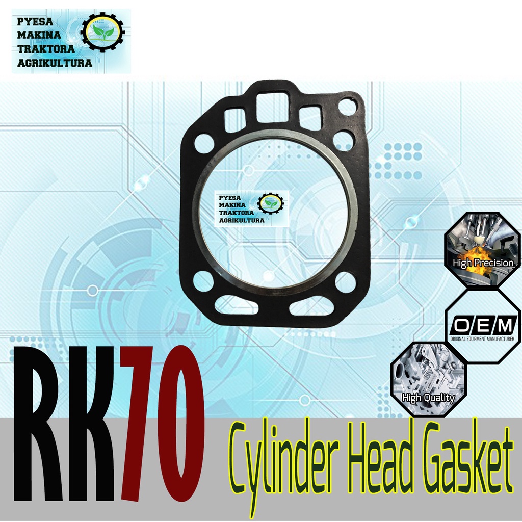 Cylinder Head Gasket For RK70 Kubota Water-Cooled Diesel Engine ...