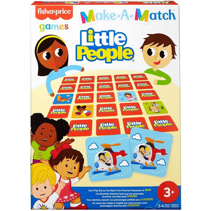 Mattel Games Fisher Price Preschool Matching Game - Make-A-Match Little ...
