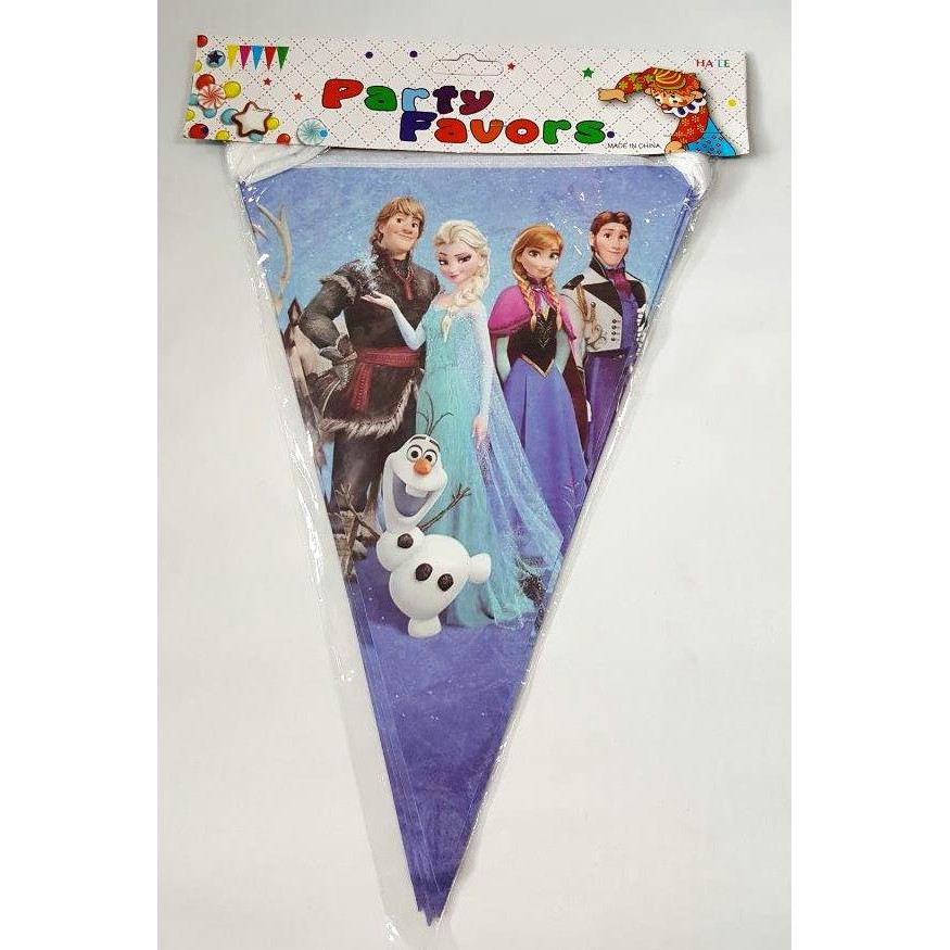 Frozen Party Banderitas Triangle Flag Banner Party Decor | Shopee ...
