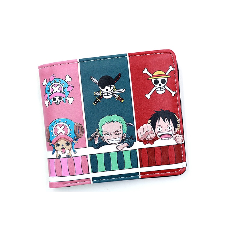 One Piece Luffy Wanted Portgas D Ace Zoro Card Holder Purse Colorful ...