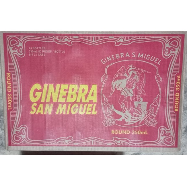 Ginebra San Miguel Gin Bilog 24x350ml 1box | Shopee Philippines