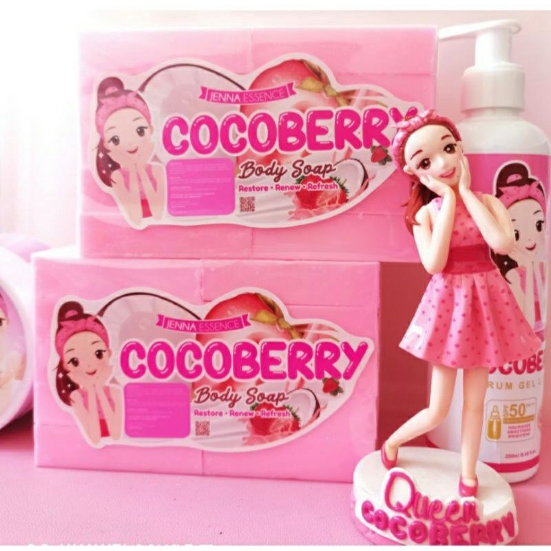cocoberry whitening soap (jenna essence) 1kg 10pcs. bar soap | Shopee ...
