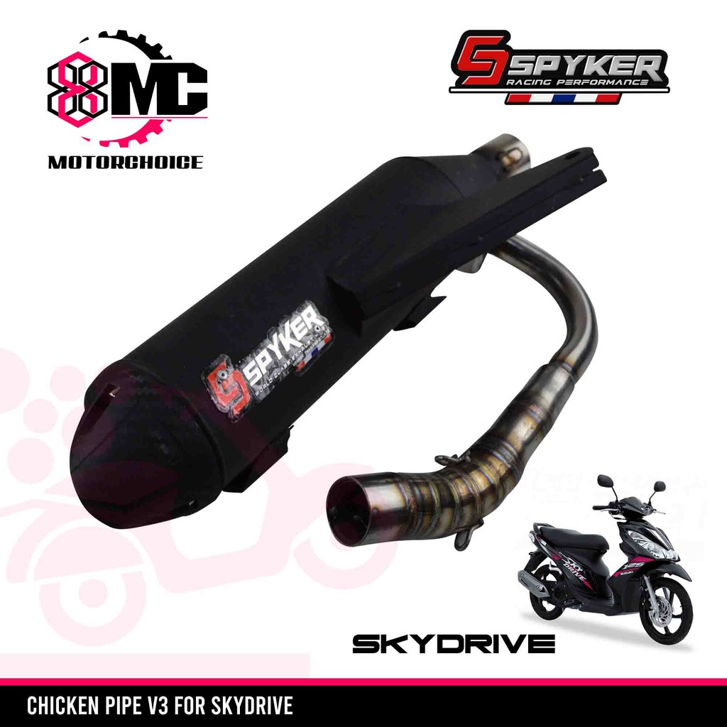 SPYKER Pipe V3 for Suzuki Skydrive 125 Full System Exhaust | Shopee ...