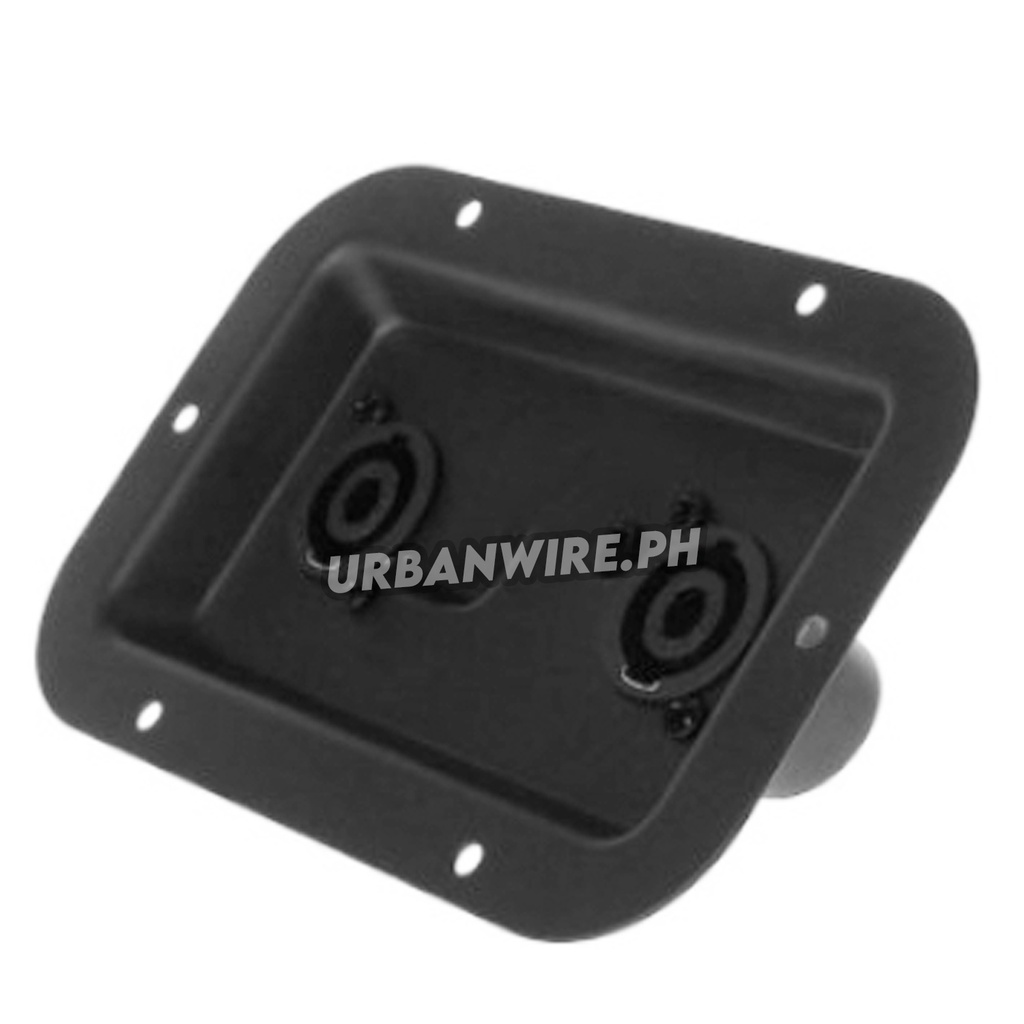 🟦Dual SpeakOn Terminal Plate COD Junction Box Back Panel PA Speaker Box ...