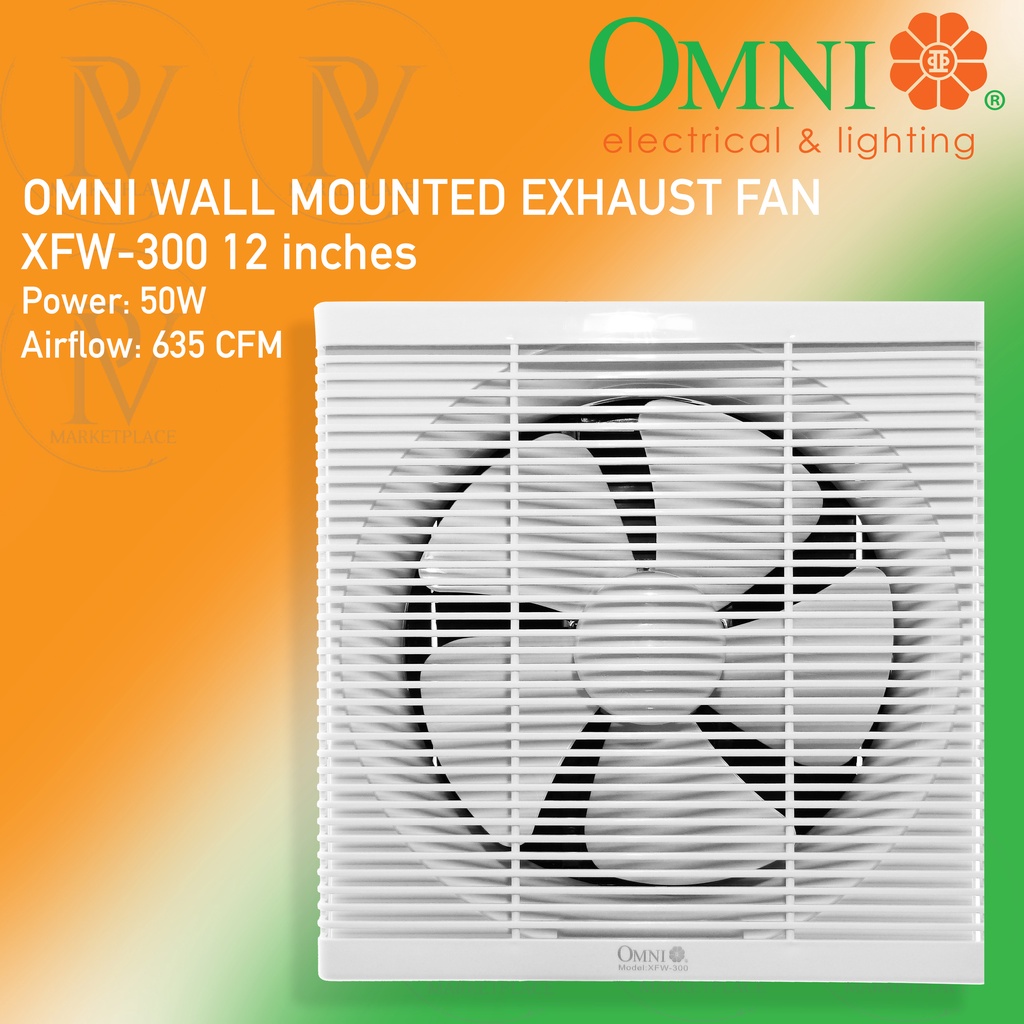 OMNI Wall Mounted Exhaust Fan 12 inches XFW-300 | Shopee Philippines