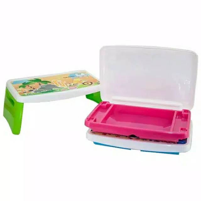 Green LEAF STUDY TABLE 1120 MULTIPURPOSE MINI LID FOLDING CHILDREN ...