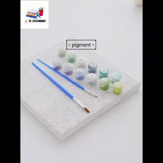 Digital Oil Paint By Numbers 20x 20cm Canvas Frame Number Painting ...