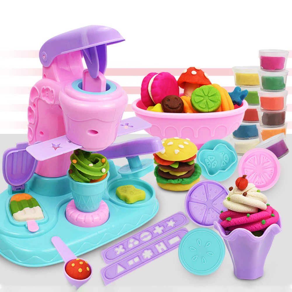 Children's Educational Colorful Clay Toy Plasticine Mold Tool Set ...