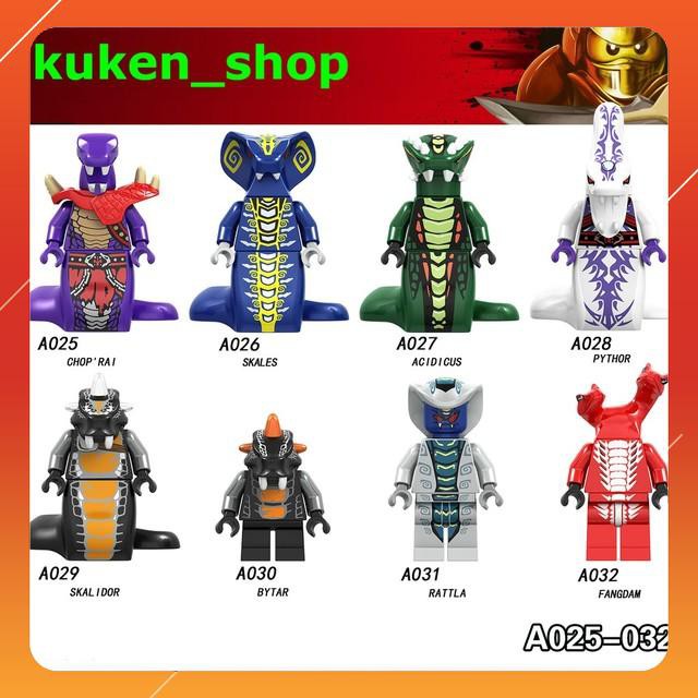 Minifigures Ninja Go Snakes Toys In Ninja Go Lele A025 | Shopee Philippines