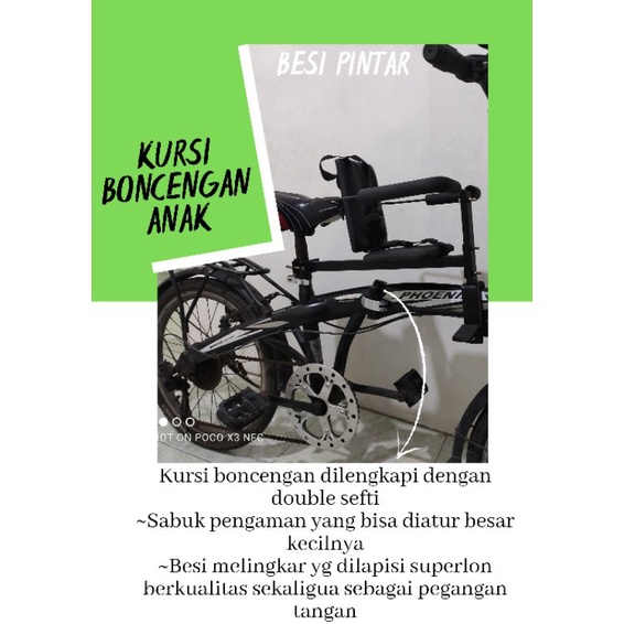 Phoenix Vegetable Minions Ontel MTB Folding Bike Pillion | Shopee ...