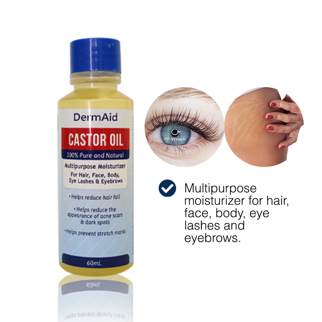 DERMAID Castor Oil 60ml | Shopee Philippines