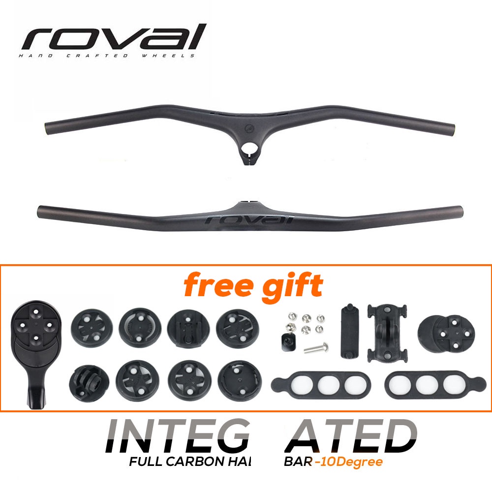 ROVAL XC MTB Handlebars And Stem -10Degree Carbon Integrated Handlebar 260g Width780-70/80/90 ...