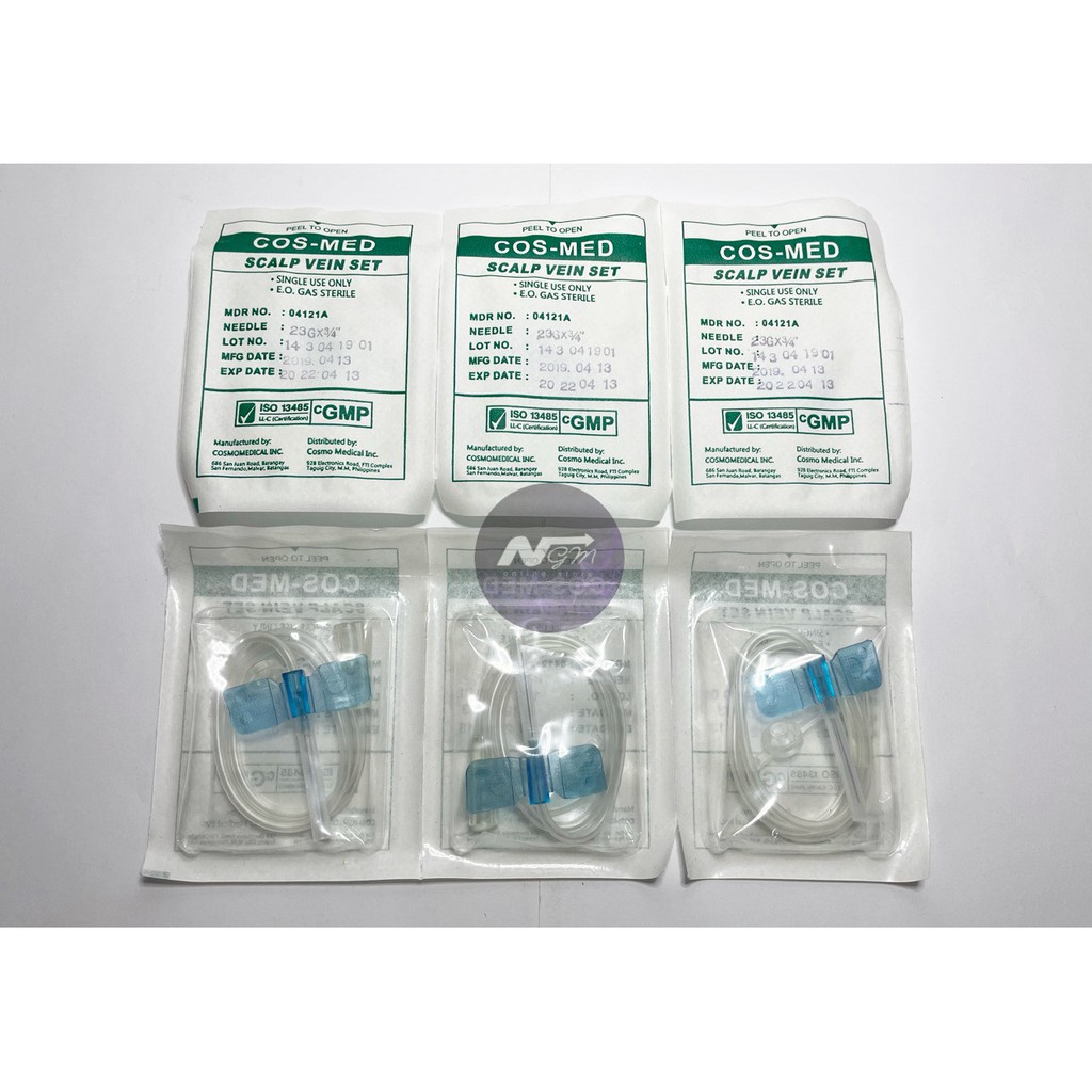 Scalp Vein Set 21g, 23g OR 25g (20 pcs/ 50pcs / 100pcs) | Shopee ...