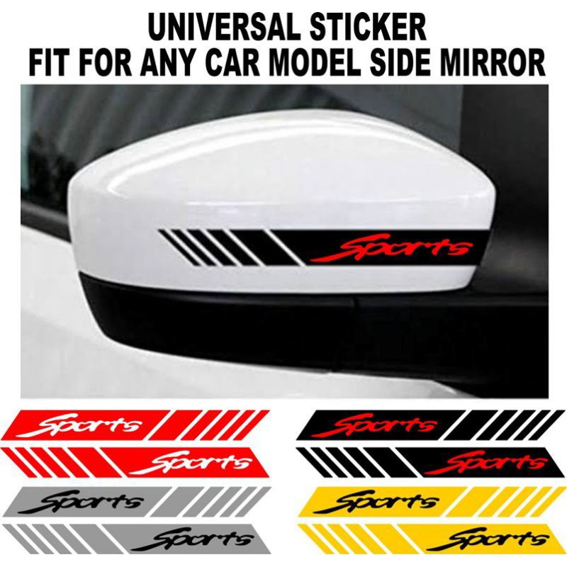 Car Sticker Design for Side Mirror universal set 2pcs | Shopee Philippines
