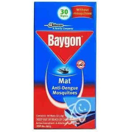 Baygon Anti-Dengue Mat - Starter / Refill Packs - 30/10/5 Nights ...