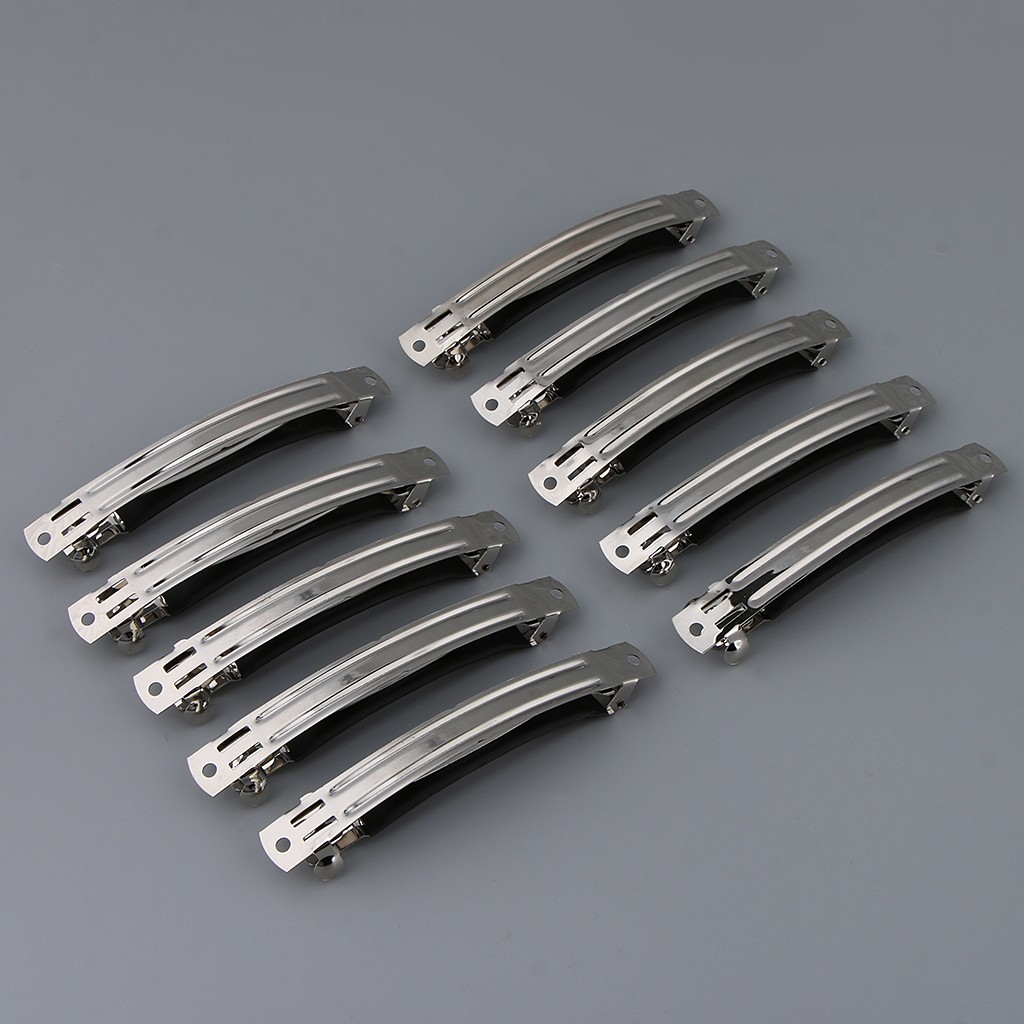 Clips Blank French Barrettes Metal Spring Clip 10cm | Shopee Philippines