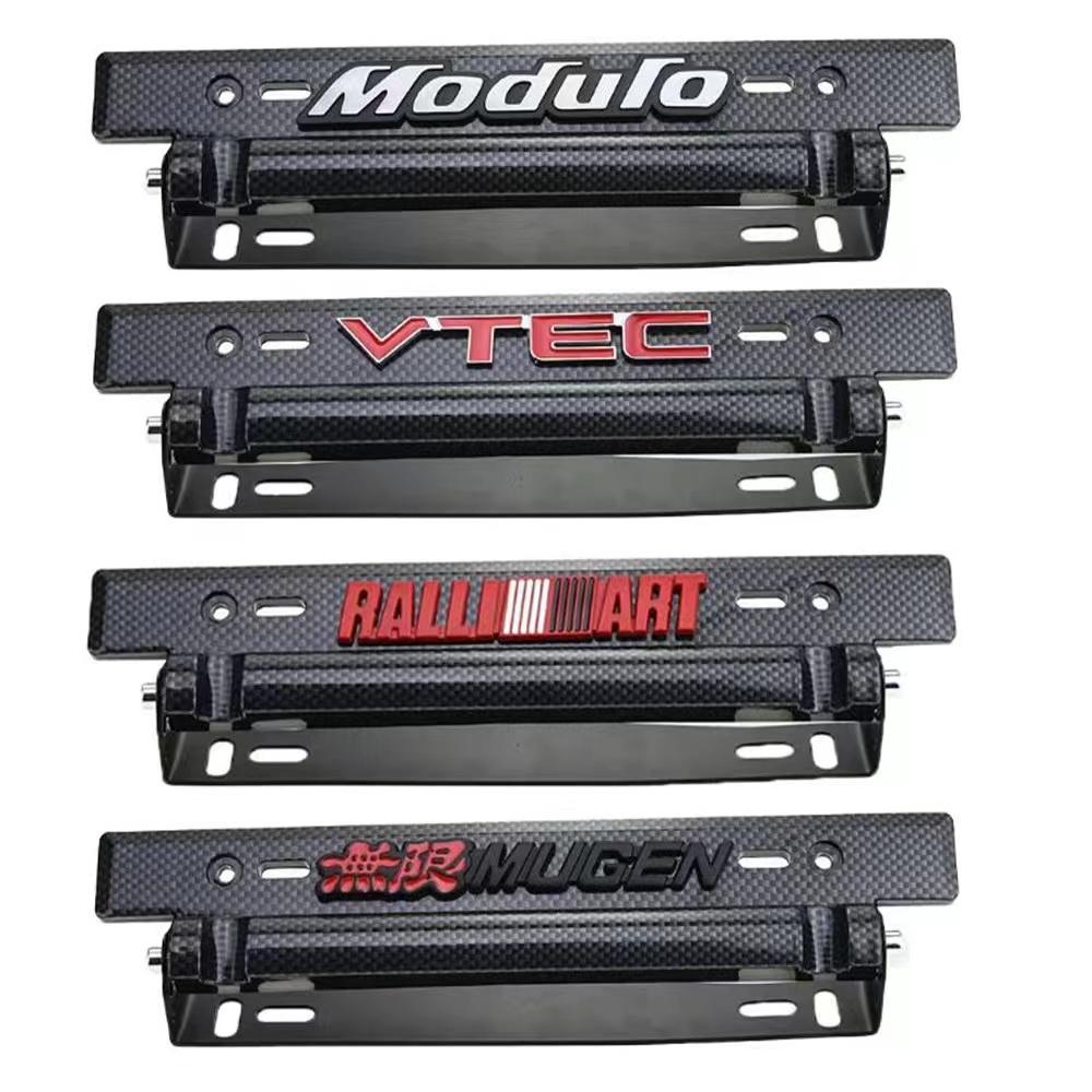 Universal Adjustable License Plate Bracket 3D Emblem Car License Plate ...